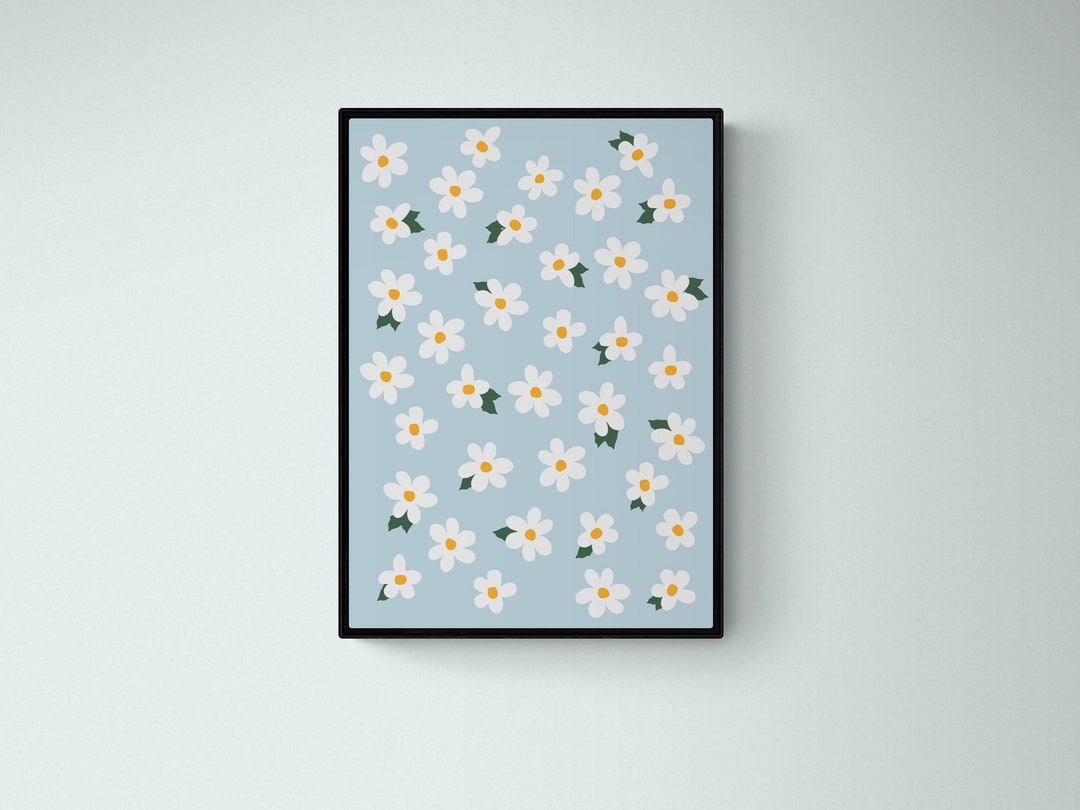 Daisy Flower Print, Daisy Art, Floral Art, Floral Print, Floral Home ...