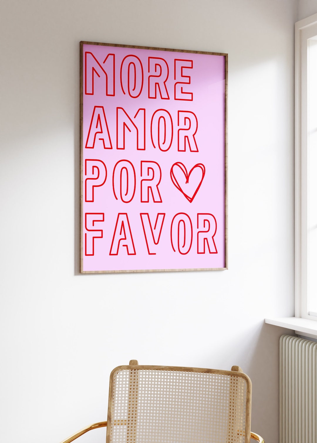 More Amor Por Favor Printable Art Wall Art, Maximalist Poster, Modern ...