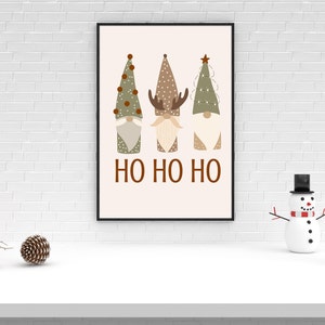 Boho Minimal Christmas Set of 7 Prints, Christmas Printable Wall Art ...
