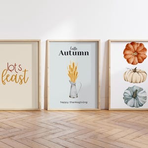 Thanksgiving Decor, 15 Thanksgiving Printable Wall Art, Autumn Fall ...