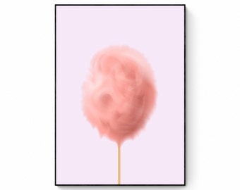 Candy Floss Poster - Etsy