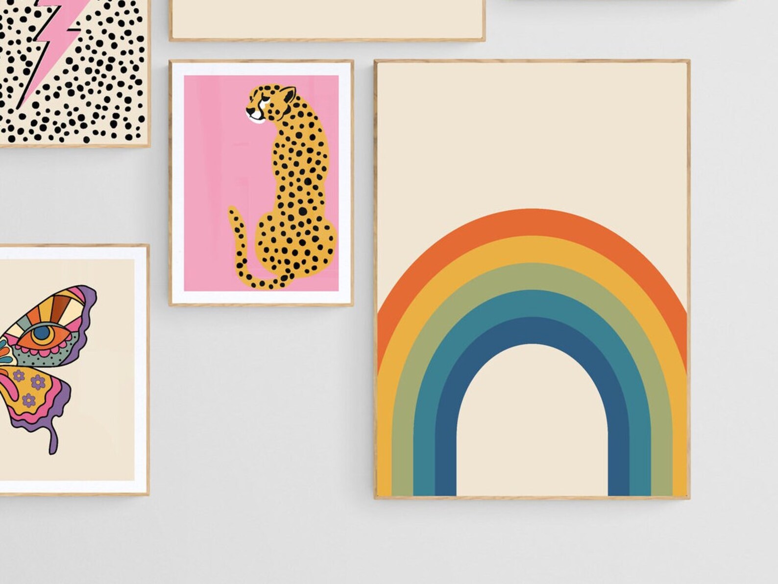 Retro Wall Art Set of 11 Trendy Art Print Bundle Dorm Wall - Etsy