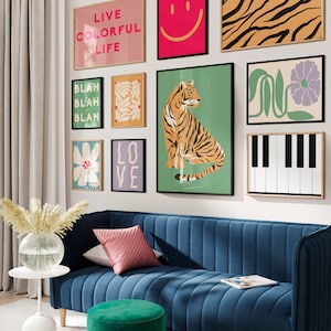 Piano Keys Printable Wall Art, Piano Poster, Minimalist Art Print ...