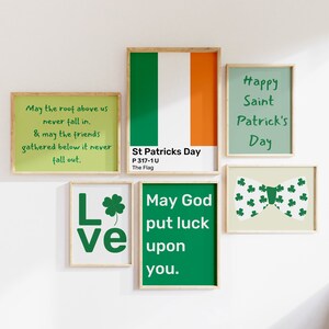 St.patricks Day Decor Set of 12 Printables, Trendy St Patrick's Day ...