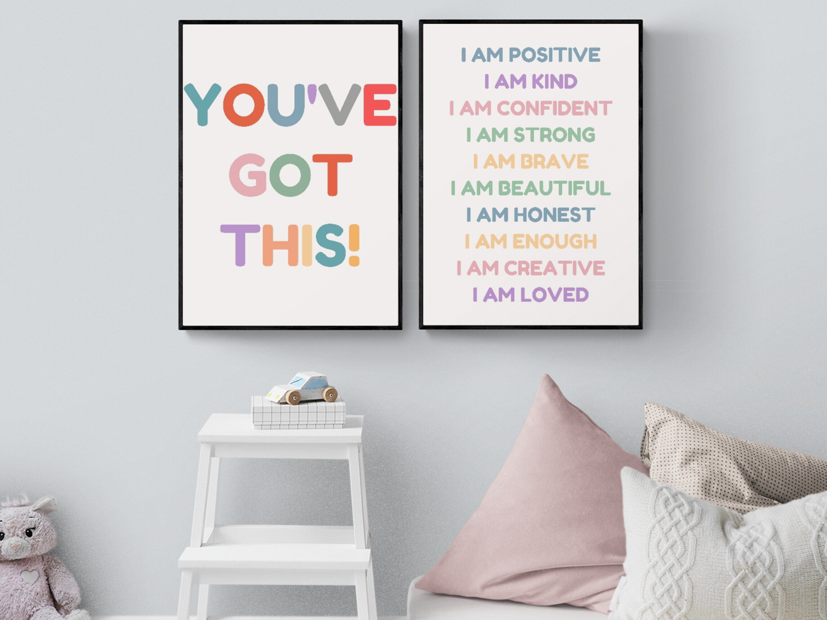 Positive Affirmations for Kids, Homeschooling Art, Motivational Poster ...