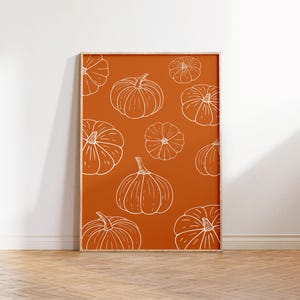 Thanksgiving Decor, 6 Thanksgiving Printable Wall Art, Autumn Fall Home ...