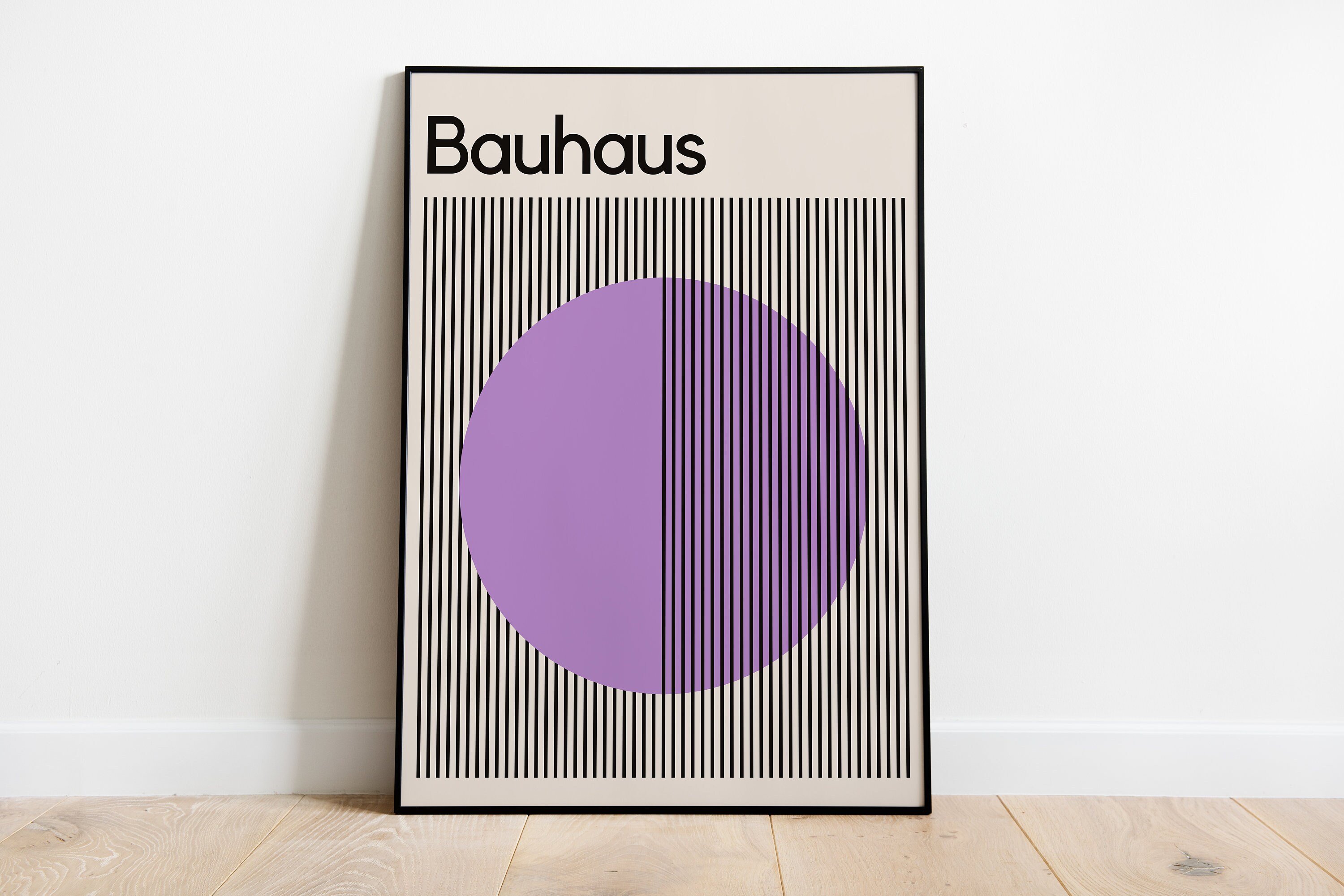 Purple Bauhaus Exhibition Poster DIGITAL DOWNLOAD Geometric - Etsy