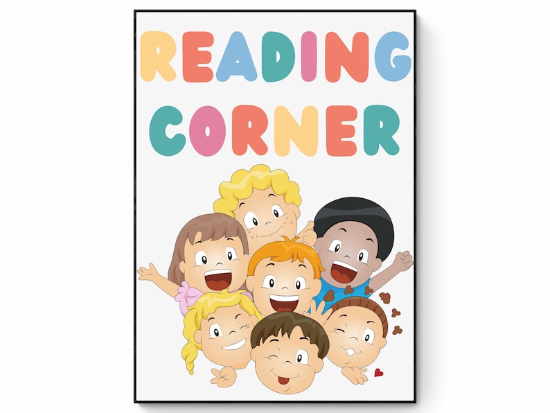 Reading Corner Printable Set of 6, Quote Playroom, Classroom Decor ...