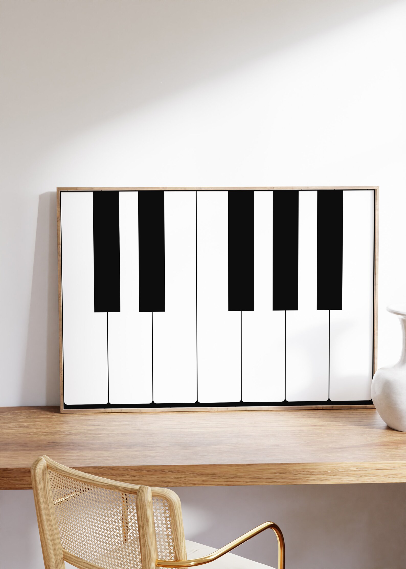 Piano Keys Printable Wall Art, Piano Poster, Minimalist Art Print ...