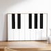 Piano Keys Printable Wall Art, Piano Poster, Minimalist Art Print ...