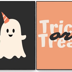 Boho Halloween Decor Set of 17 Prints, Cute Fall Decor, Modern ...