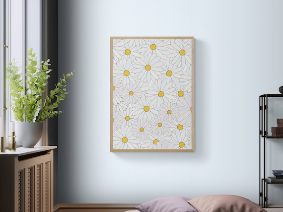 Daisy Flower Print Daisy Art Floral Art Floral Print - Etsy