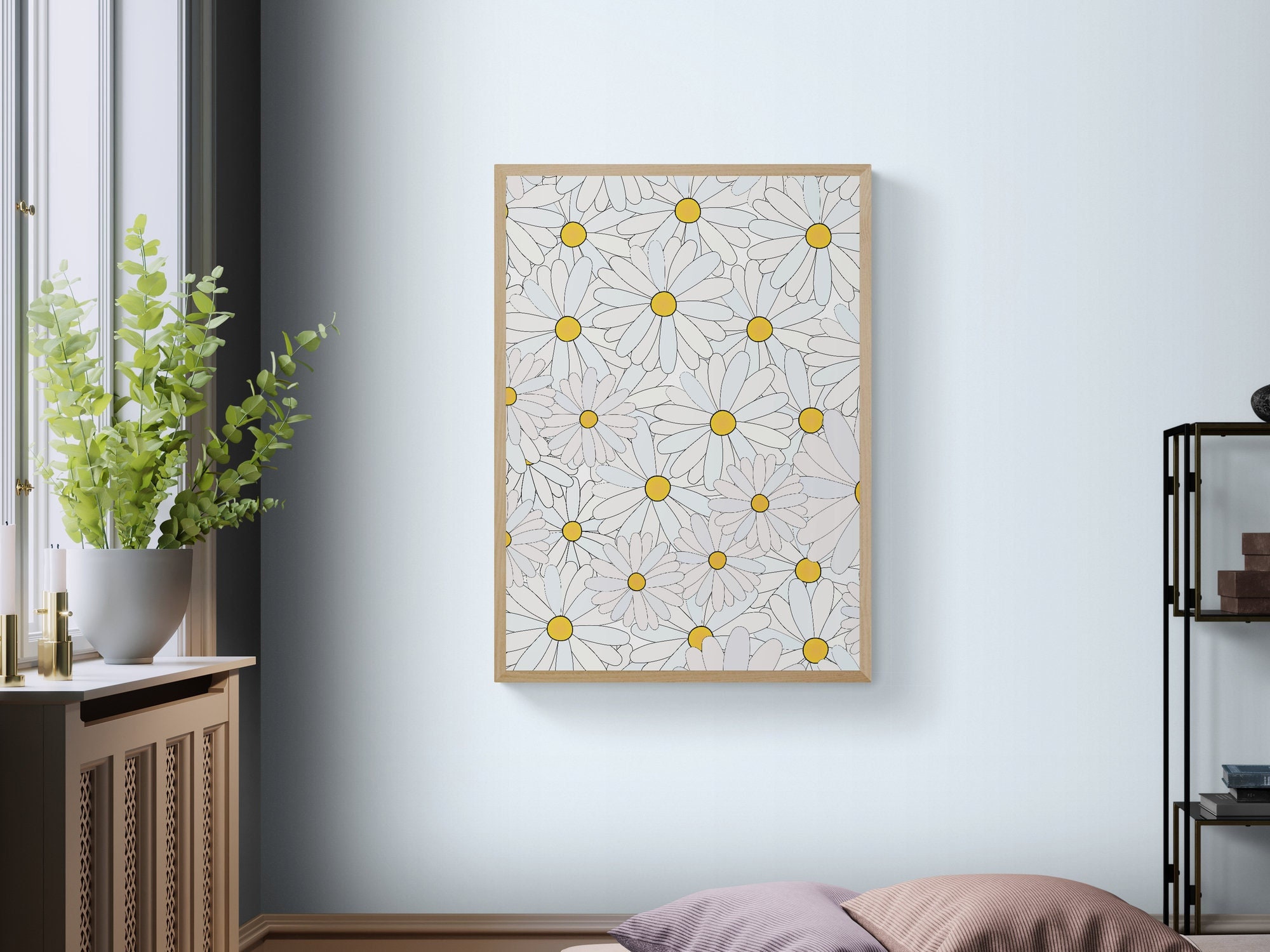 Daisy Flower Print Daisy Art Floral Art Floral Print - Etsy