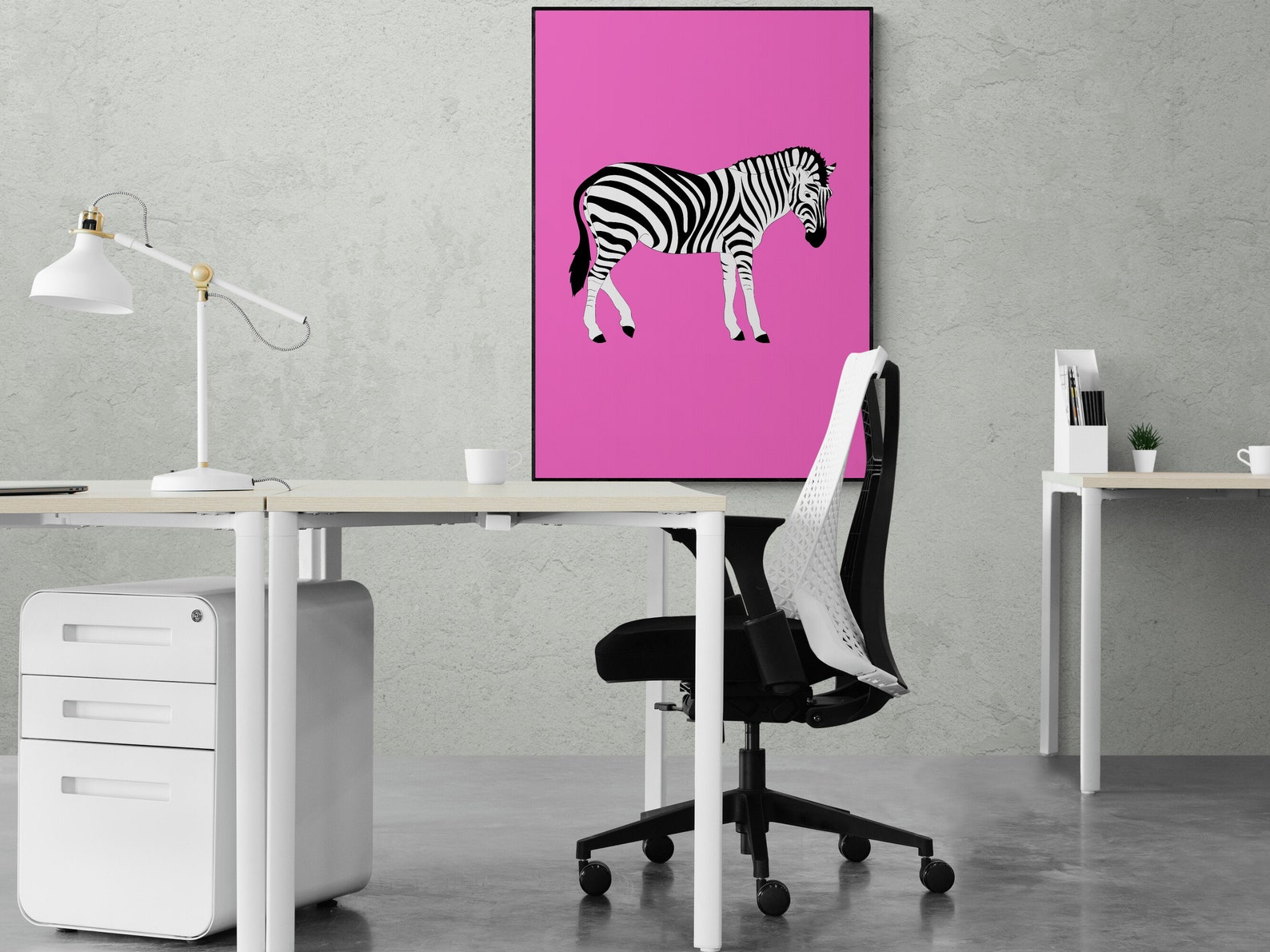 Colorful Zebra Art Print Jungle Poster Zebra Pop Art Pink - Etsy