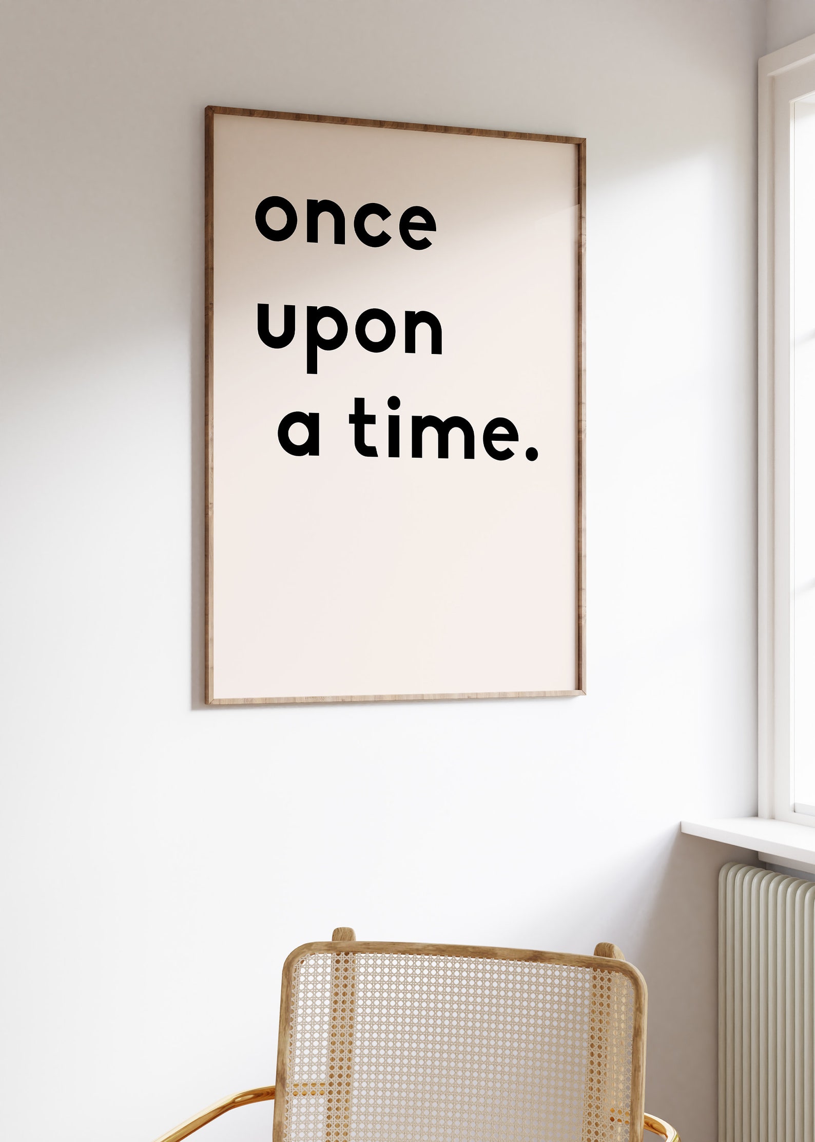 Once Upon a Time Printable, Kids Reading Book, Playroom Wall Decor ...