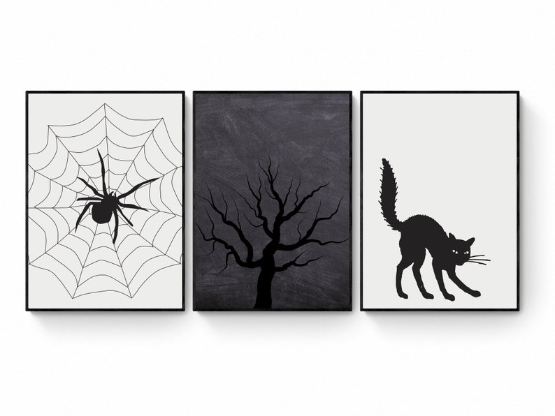 Halloween Art Mega Bundle Set Set of 15 Halloween Gallery - Etsy