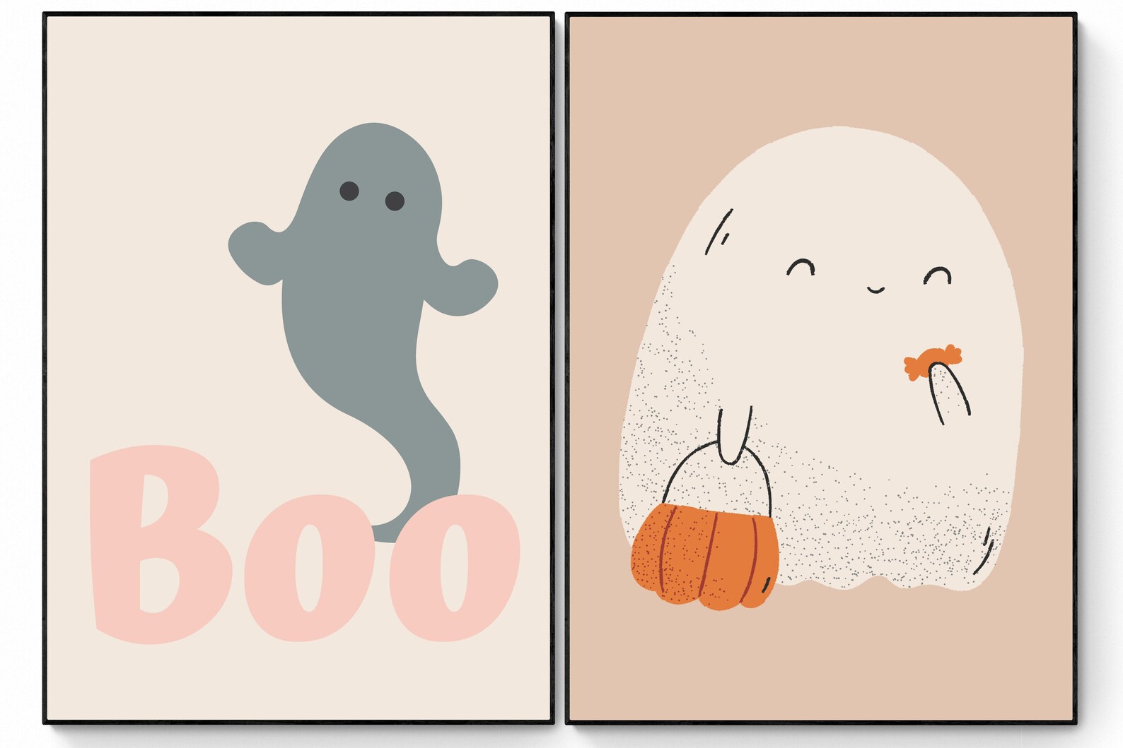Boho Halloween Decor Set of 17 Prints, Cute Fall Decor, Modern ...