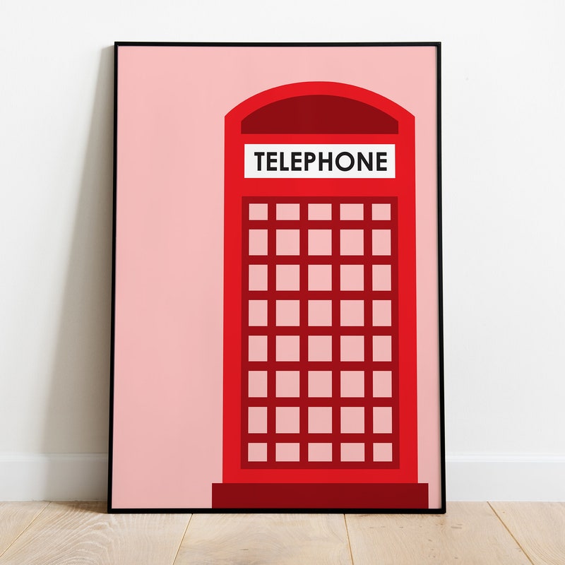 Telephone Print - Etsy