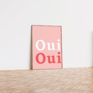 Oui Oui Printable, Oui Oui Poster, Oui Oui Slogan Print, Bathroom Print ...