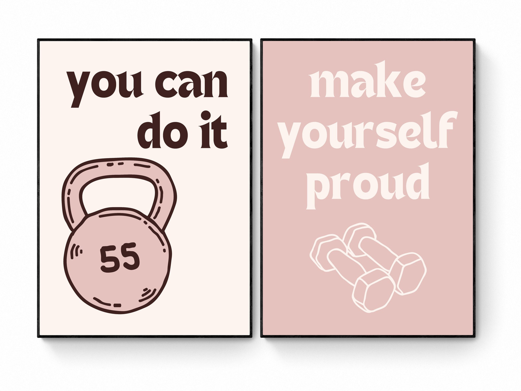 Gym Decor Set of 8 PRINTABLES Home Gym Decor Gym Wall Art - Etsy