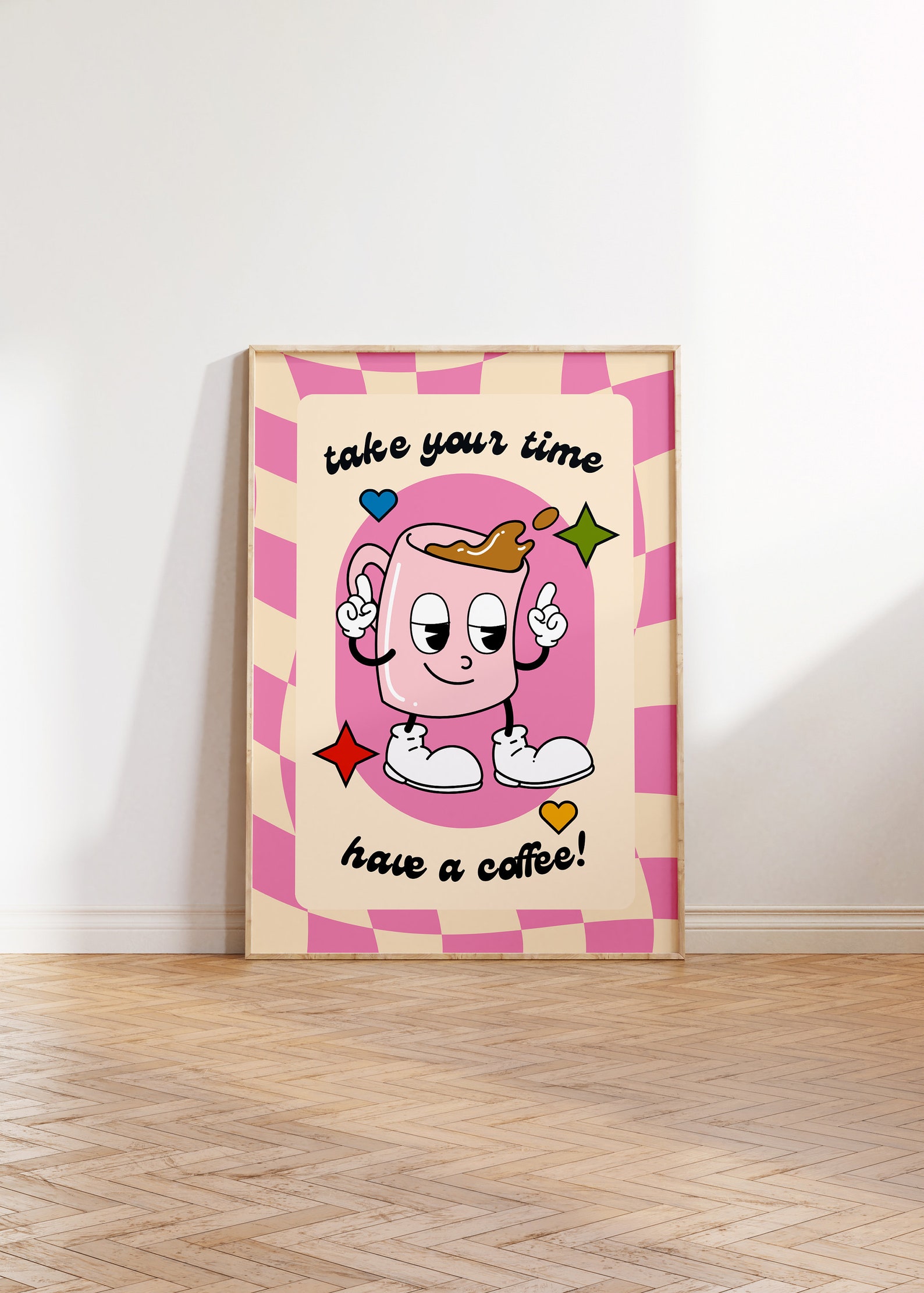 Coffee Break Print Coffee Art Print Kitchen Digital Prints Coffee ...