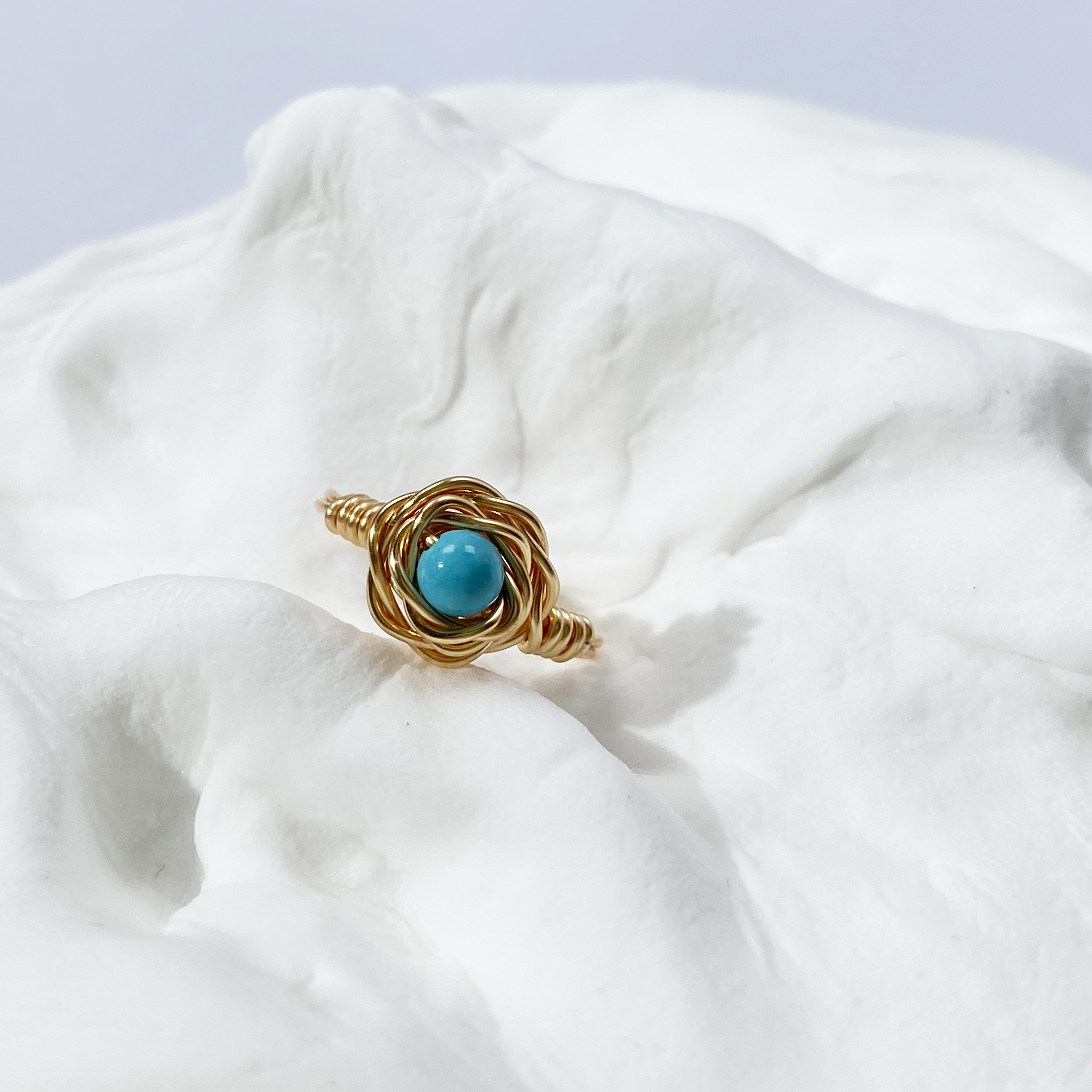 Turquoise Rings ,wire Wrapped Jewelry ,handmade Ring,boho Style for ...