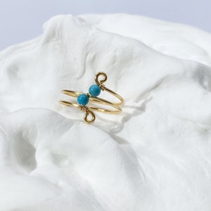 Turquoise Rings ,wire Wrapped Jewelry ,handmade Ring,boho Style for ...