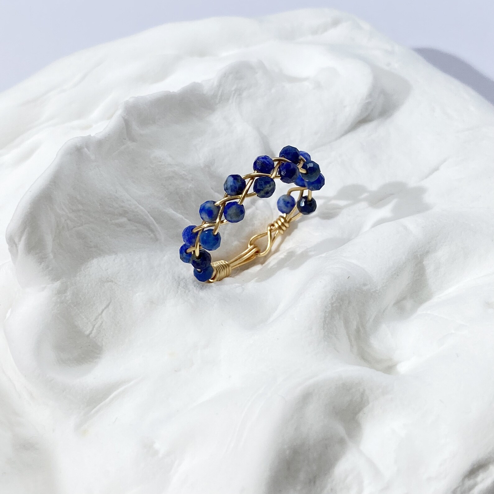 Blue Rings With Lapis Gemstone,wire Wrapped Rings ,handmade Ring,unique ...