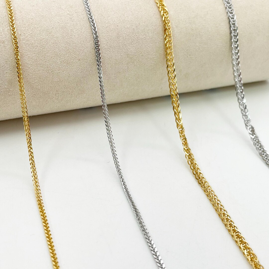 1meter 18K Gold Foxtail Stainless Steel Chain - Etsy