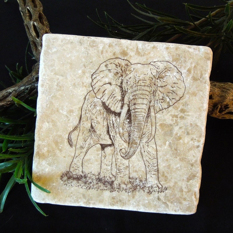 Elephant Tile - Etsy