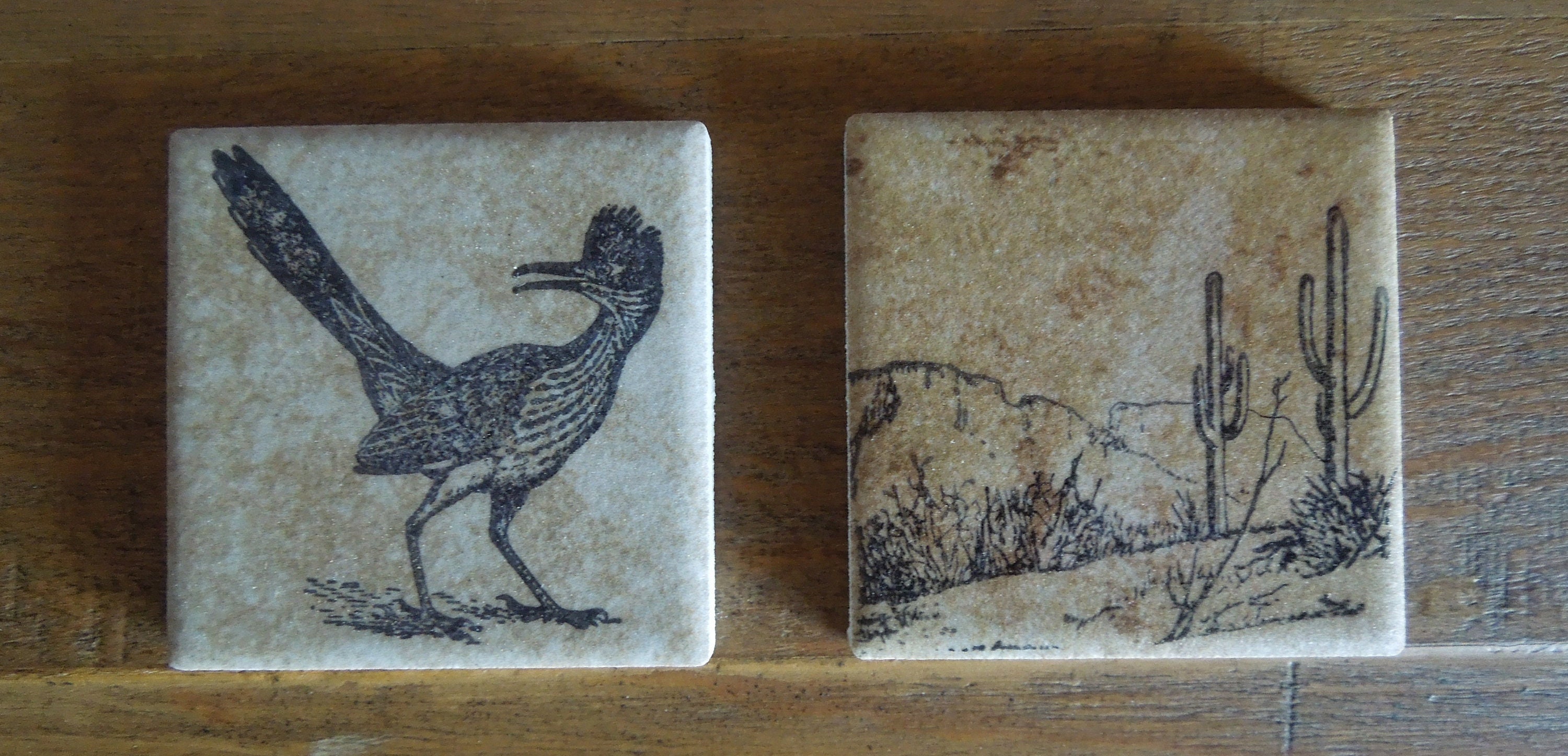 Rustic Ceramic Tile Magnets Wolfs Ducks Owl Flower Pot - Etsy