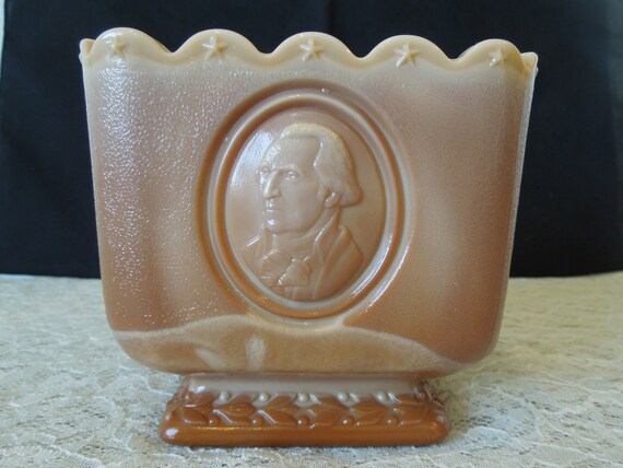 Fenton Art Glass Patriot Planter Box Bicentennial Collection | Etsy