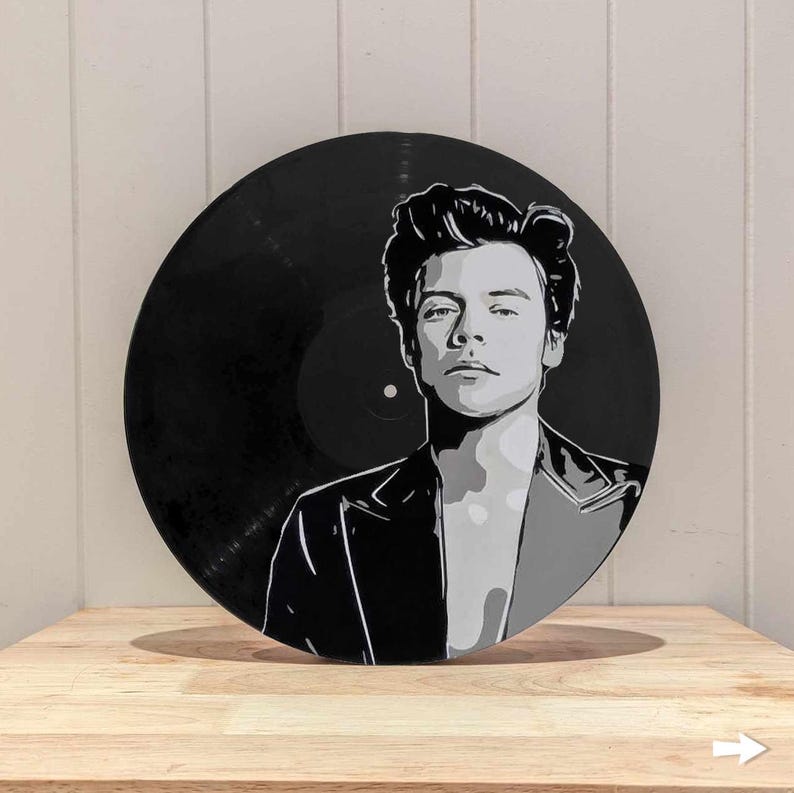 Harry Styles Vinyl Record Art - Handmade - Etsy