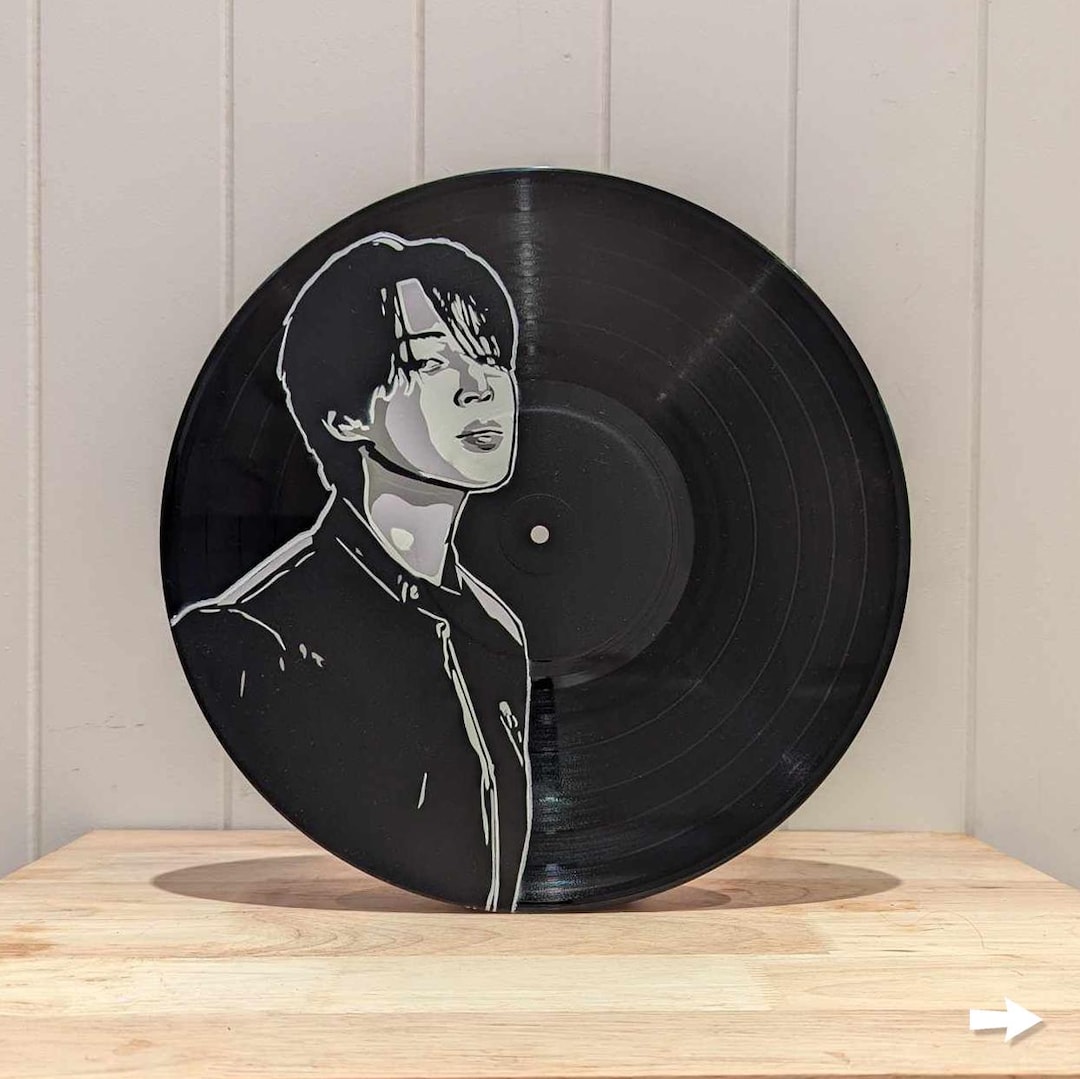 Jimin Vinyl Record Art - BTS - Handmade - Etsy