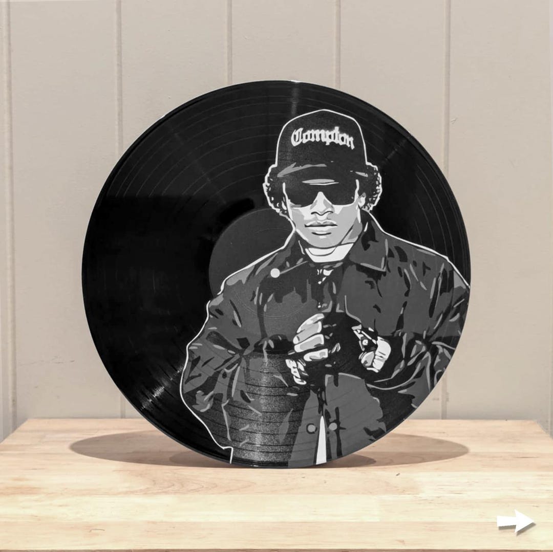 Eazy E Vinyl Record Art - Handmade - Etsy