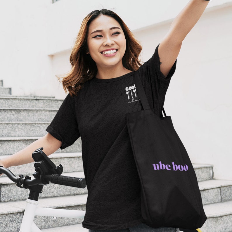 Ube Boo Eco Tote Bag: Filipino Food Baon Bag - Etsy