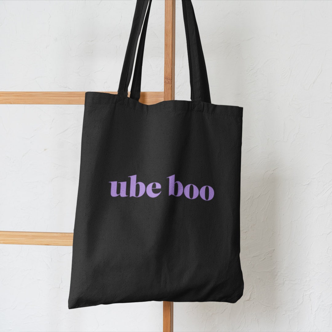 Ube Boo Eco Tote Bag: Filipino Food Baon Bag - Etsy
