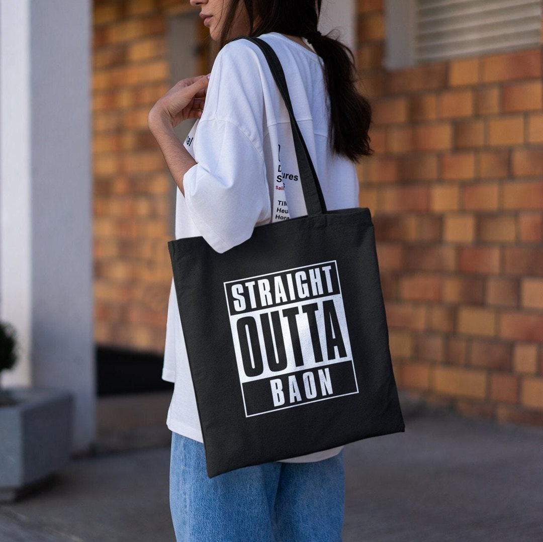 Filipino Tote Bag | Tagalog Canvas Tote | Straight Outta Baon Eco ...