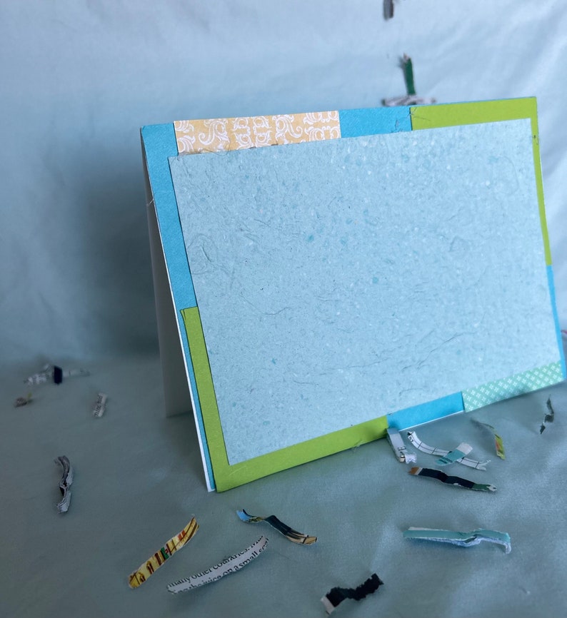 Blank Blue Card - Etsy