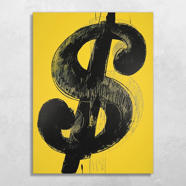 Andy Warhol Print Dollar Sign - Etsy