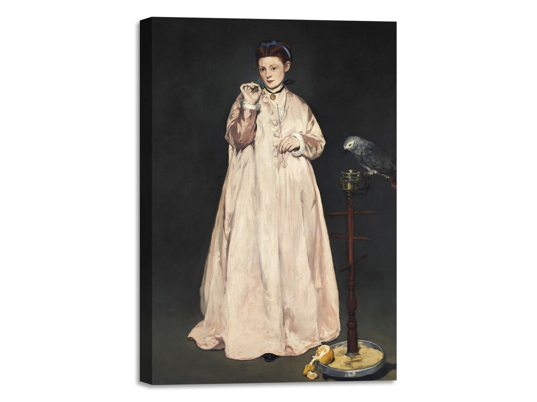 Canvas Print With Wooden Frame Edouard Manet - Young Lady - Printed ...