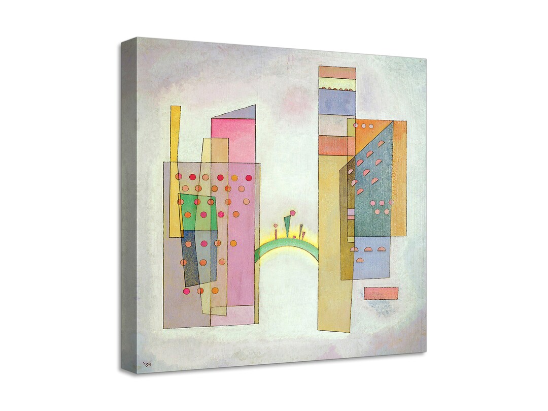 Canvas Print Picture With Wooden Frame Wassily Kandinsky the Bridge - Etsy