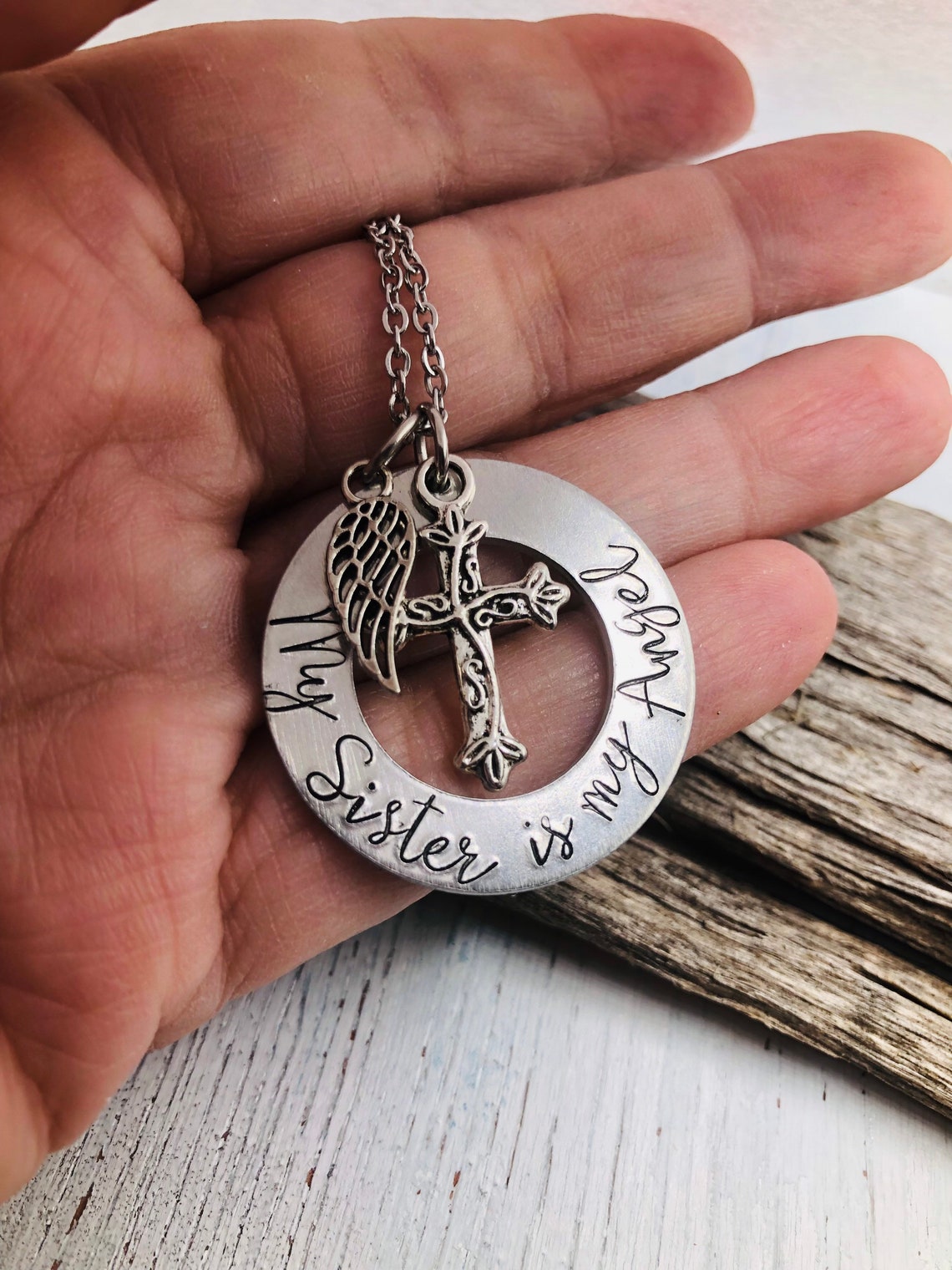 Loss of Sister Gift Memorial Necklace for Sister Passed Away | Etsy
