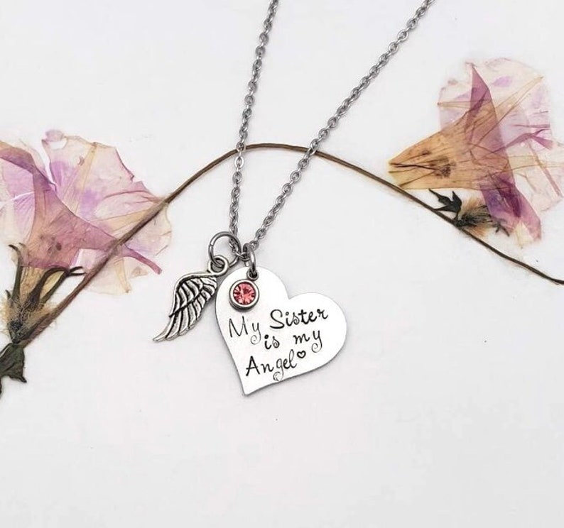 Loss of Sister Gift Memorial Necklace for Sister Passed - Etsy