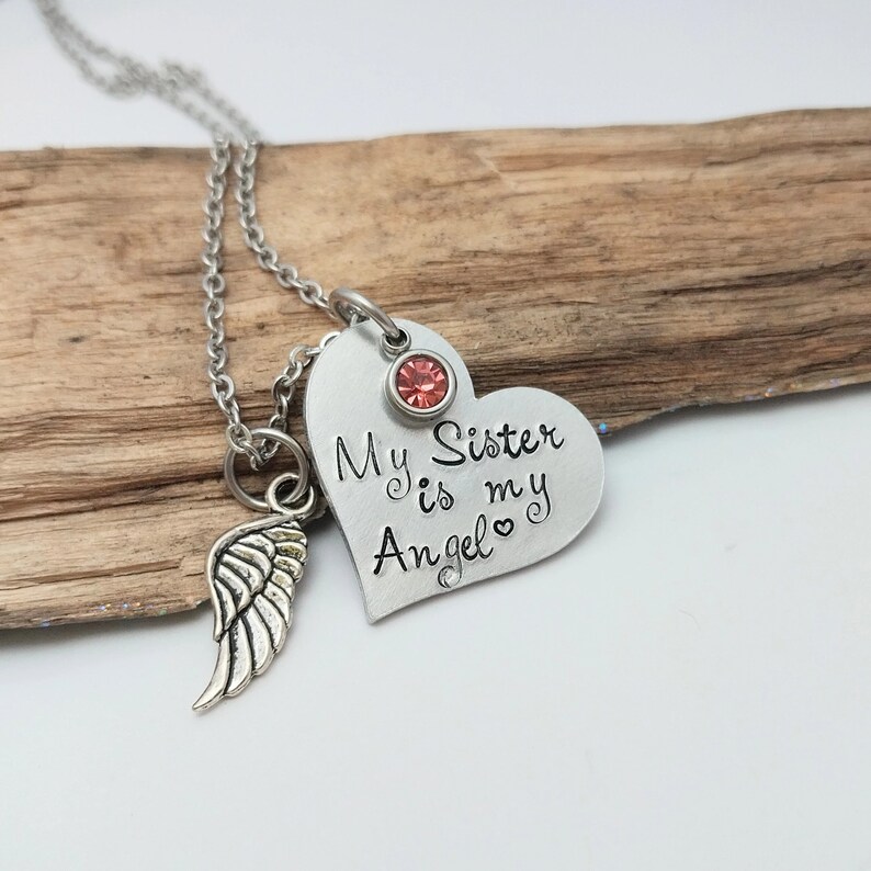 Loss of Sister Gift Memorial Necklace for Sister Passed - Etsy