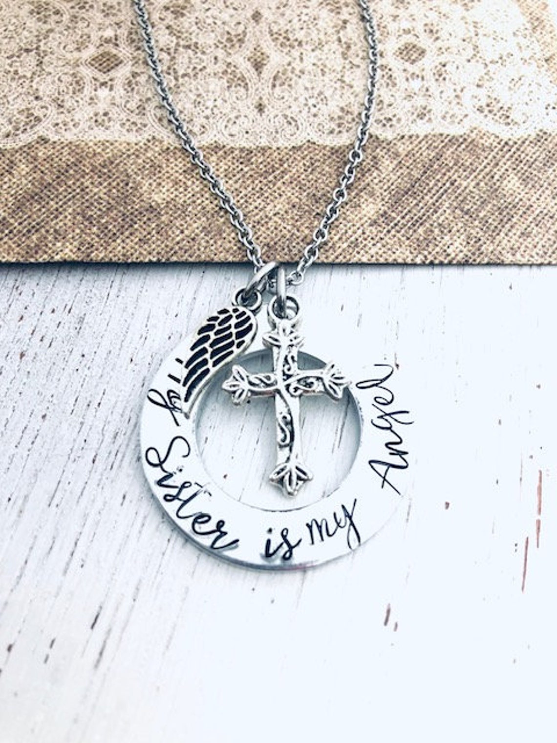 Loss of Sister Gift Memorial Necklace for Sister Passed Away | Etsy