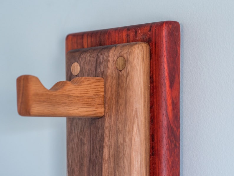 Exotic Wood Fly Fishing Rod Rack: Handmade Double Peg Design - Etsy