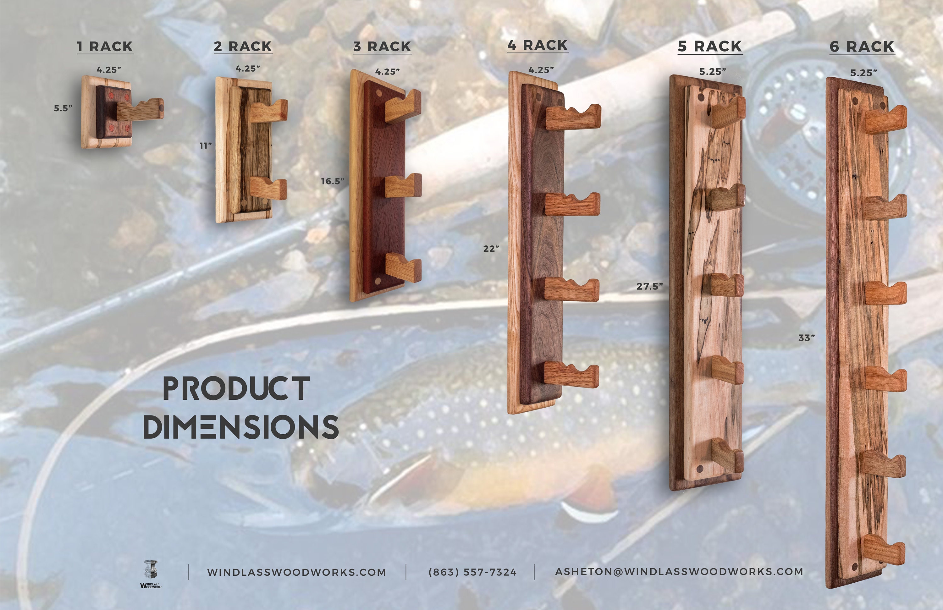 Exotic Wood Fly Fishing Rod Rack: Handmade Double Peg Design - Etsy