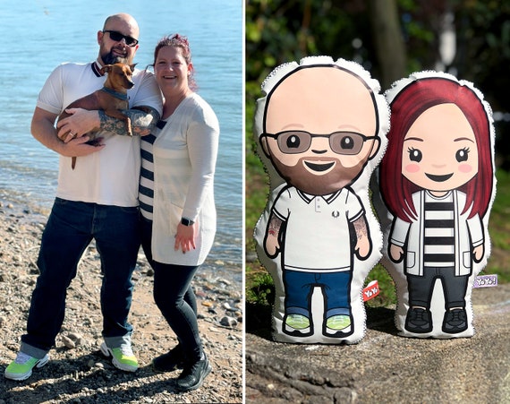 Two Personalized Mini-me Dolls Pair Dolls Wedding Gift Custom | Etsy