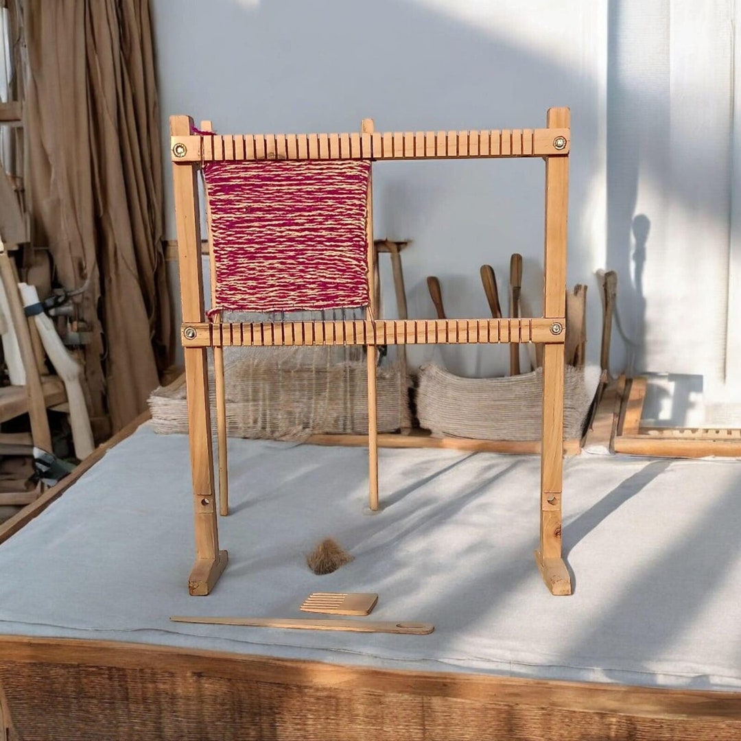 X Large Weaving Loom Kit, Also Known as Tapestry Weave Loom Lap Heddle Loom With Stand, Weave ...